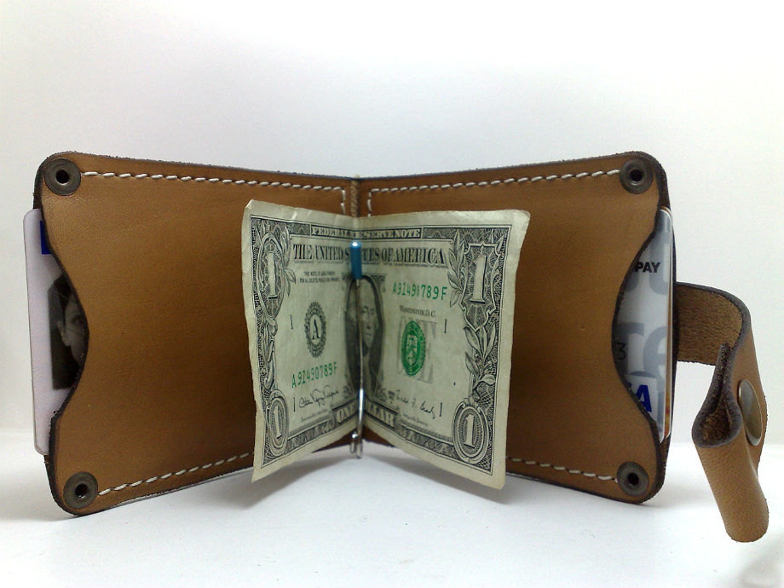 PERSONALIZED Wallet With Money Clip in Cowhide Two Interior - Etsy