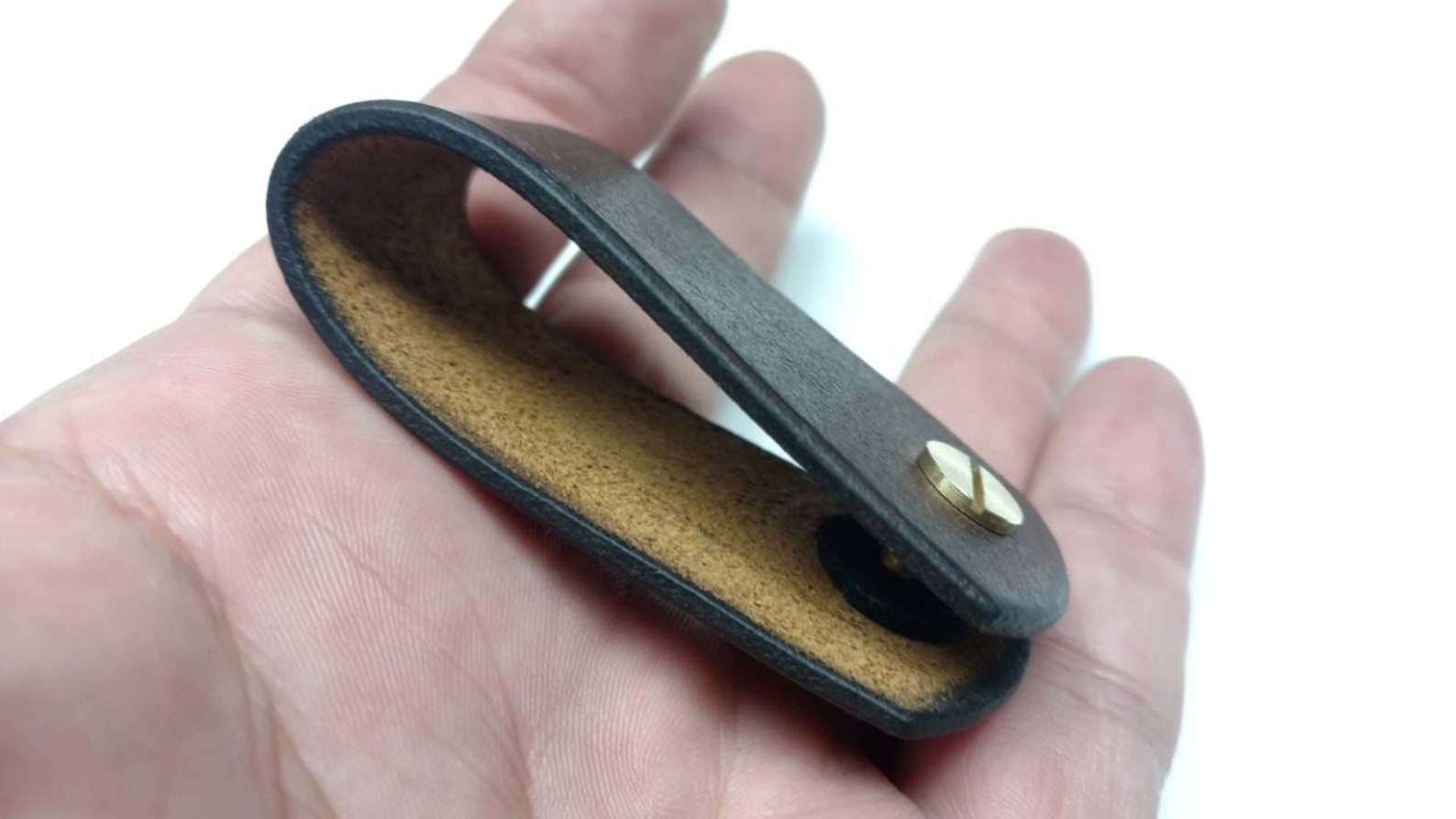 Comfortable Small Compact 3-key Holder From Thick Genuine - Etsy