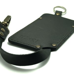 Handmade Leather Keychain Holder Cover for Keys With Massive Solid ...