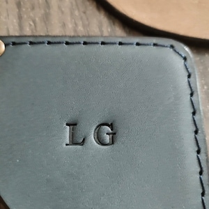 Handmade Personalised Initial Leather Page Corner Bookmark Corner ...