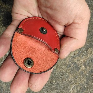 Mini Ring Leather Bag From Red Leather Case Bag for Your Rings , Safety ...
