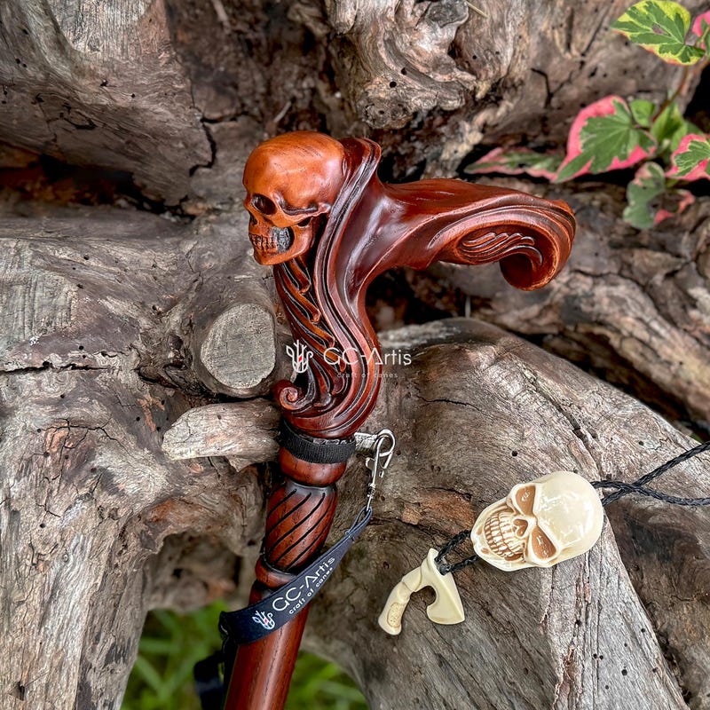 Wood Carved Handle Grip - Etsy