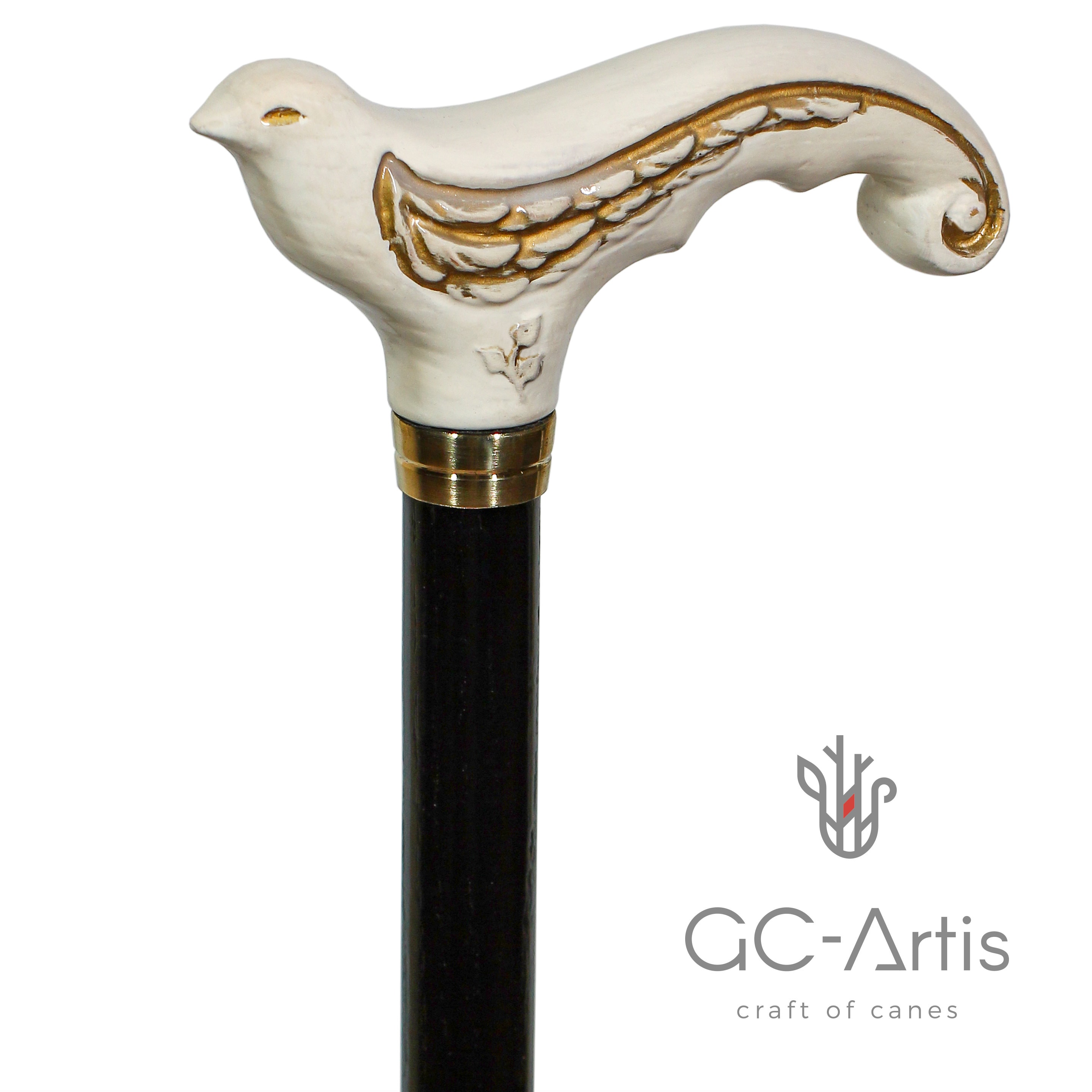White Swallow Bird Walking Stick Cane Elegant Wooden Cane - Etsy Australia