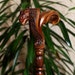 T-rex Dinosaur Walking Stick Wooden Walking Cane Ergonomic Palm Grip ...
