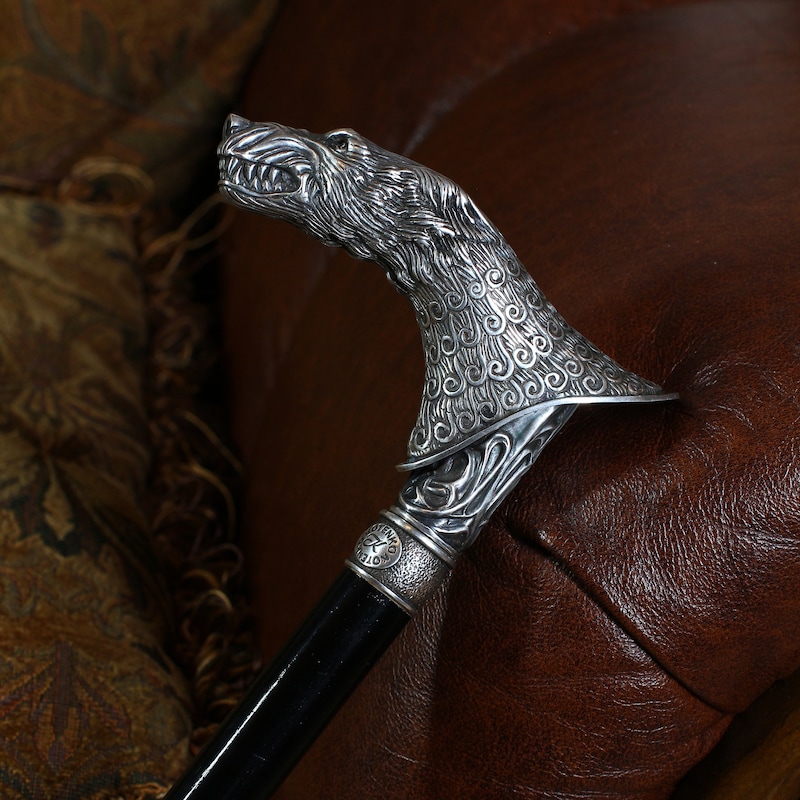 Wolf Head Canes Antique - Etsy