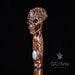 EGYPTIAN SKULL Wooden Walking Stick Cane With Ankh Cross - Etsy
