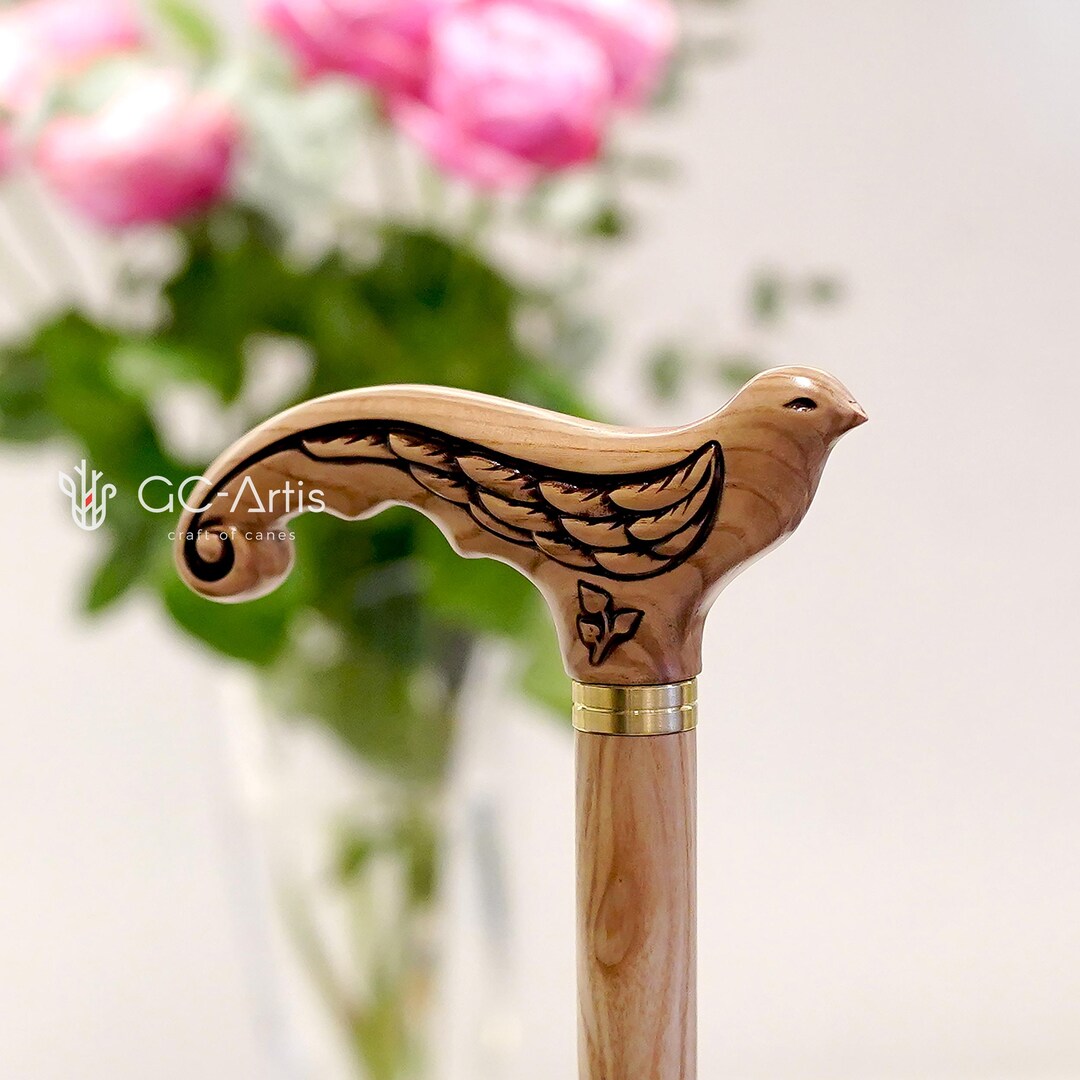 Swallow Bird Light Wooden Walking Cane Ladies Walking Stick Elegant ...