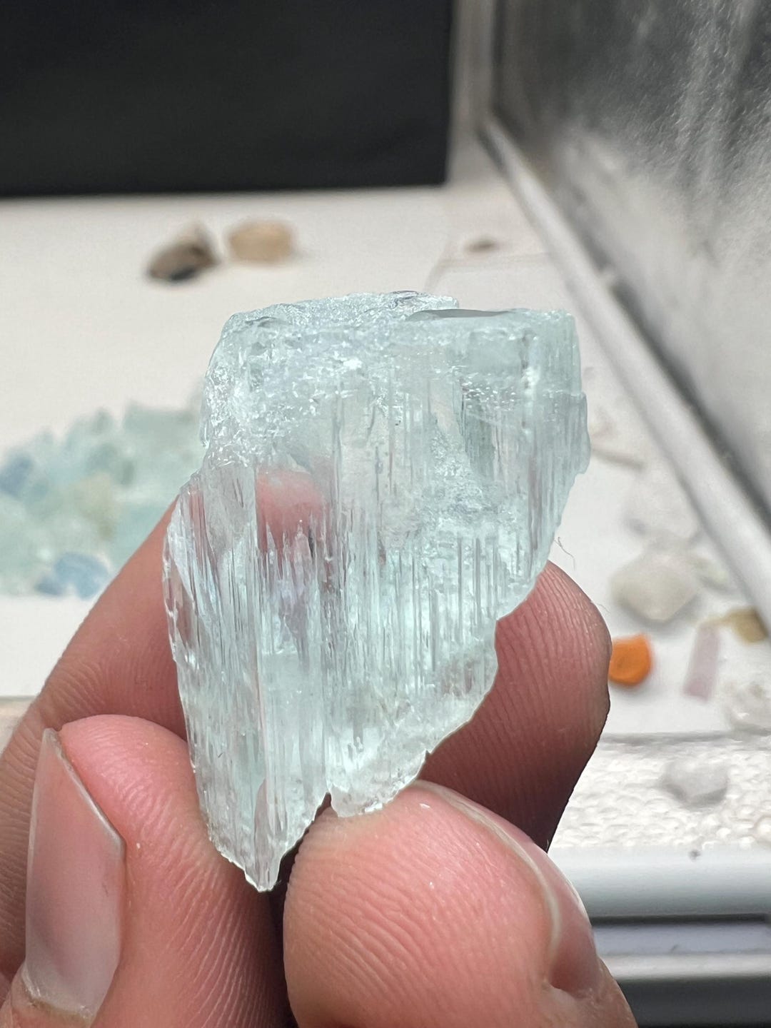 Aquamarine Crystal Etched Termination From Shiger Pakistan, Weight 11.8 ...