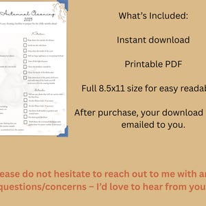 Fall Cleaning Checklist Printable | Cozy Autumn Home Organizer ...