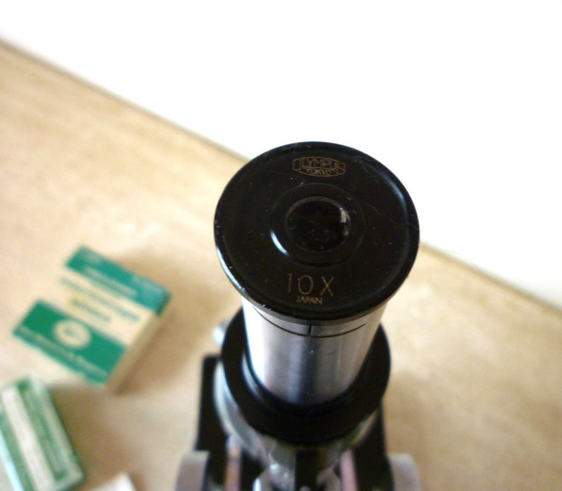 1960s Olympus Tokyo Microscope HSB Series Made in Japan Glass Slides ...