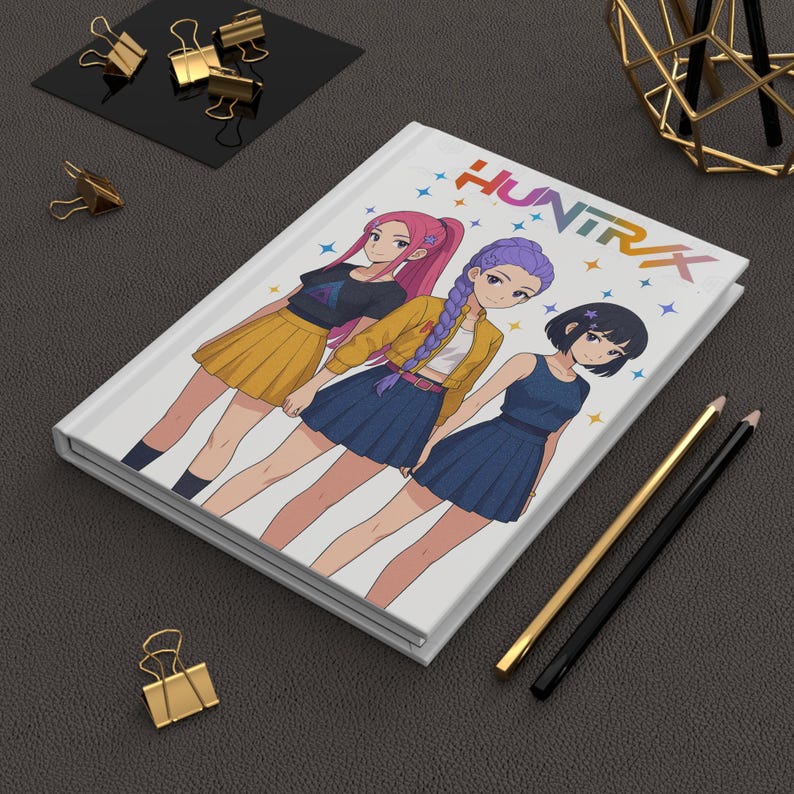 K Pop Demon Hunters Diary. Huntrix. Anime-inspired Hardcover Journal ...