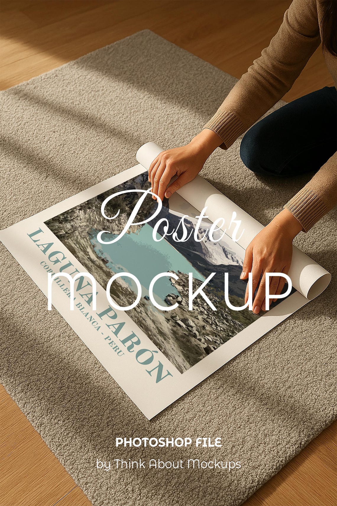 Rolled Poster Mockup, A4 A3 ISO, PSD Template (digital Download) - Etsy UK