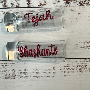 Personalized Bling Embellished Shot Glass Bling Rhinestones Add Sparkle ...