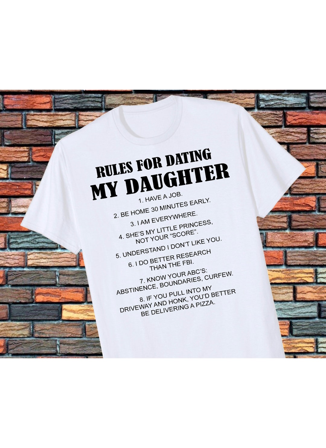 Digital File Rules for Dating My Daughter - DIGITAL FILE Perfect for ...