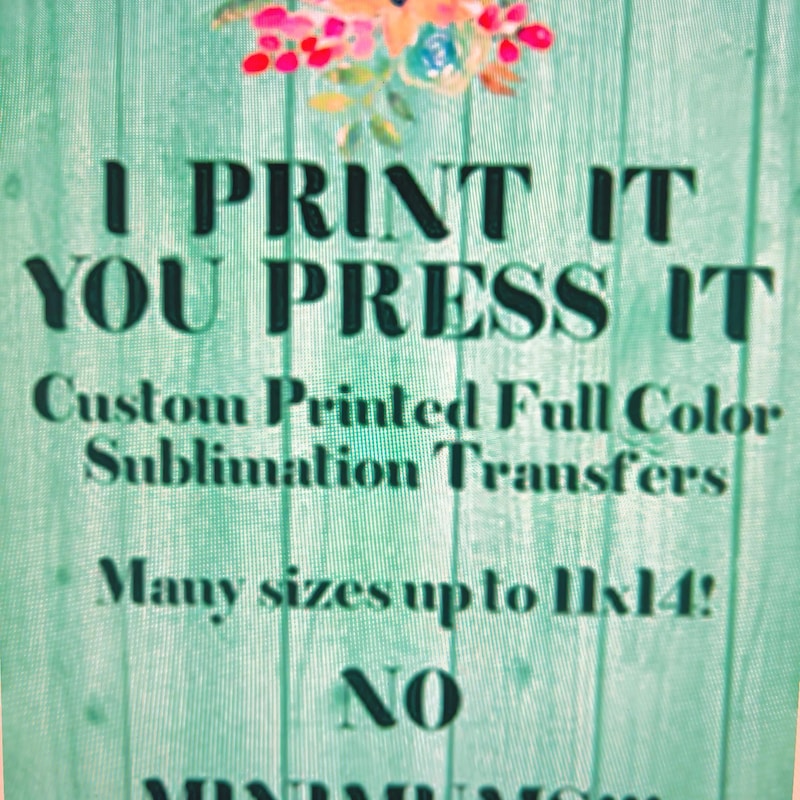 Sublimation Transfers - Etsy
