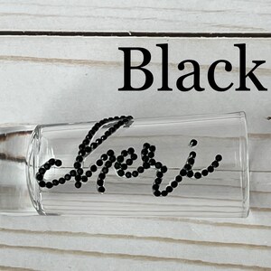 Personalized Bling Embellished Shot Glass Bling Rhinestones Add Sparkle ...