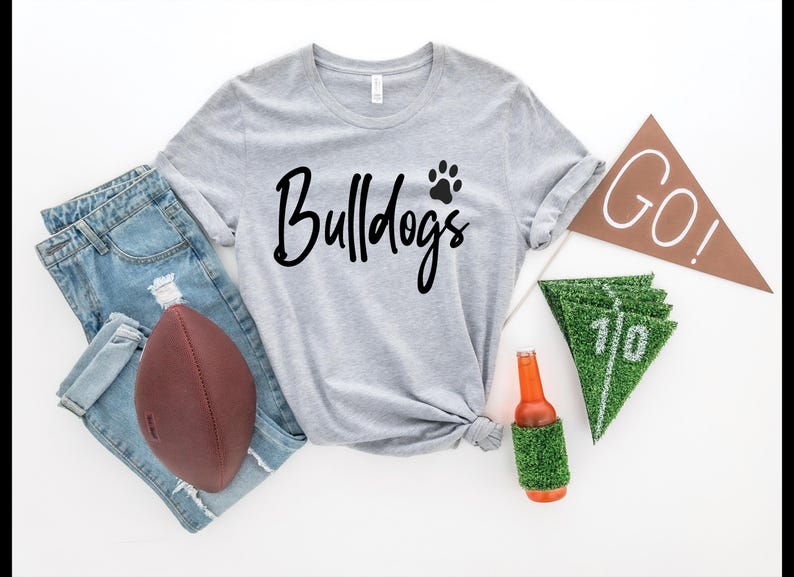 Bulldogs Mascot Script PNG: Team Shirt Digital File - Etsy