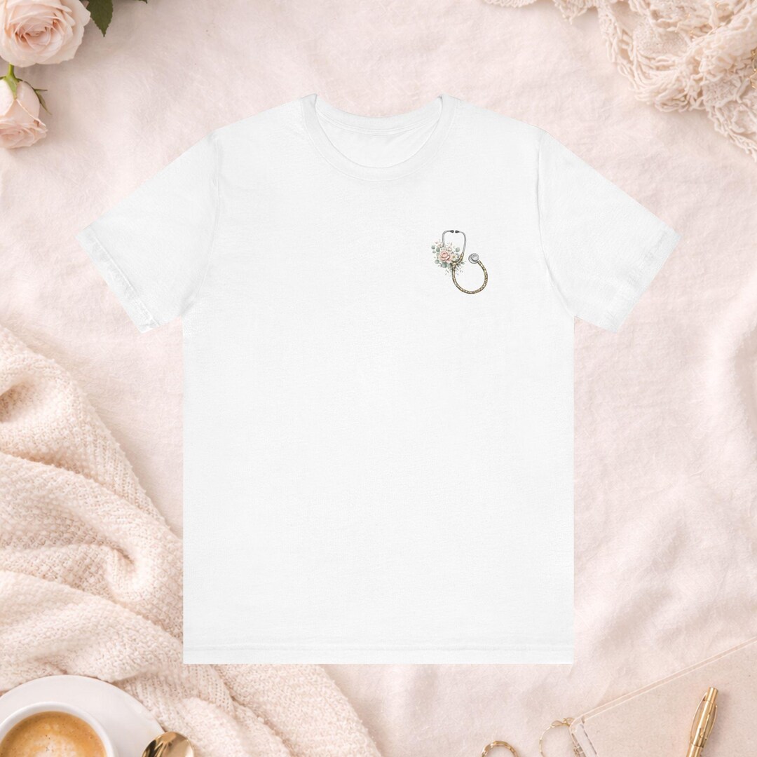 Strength and Dignity Are Her Clothing Stethoscope With Roses Tee ...