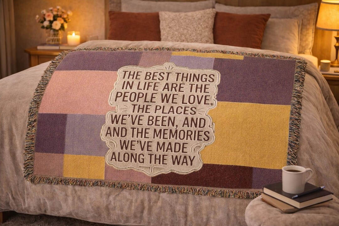 The Best Things in Life/woven Blanket - Etsy