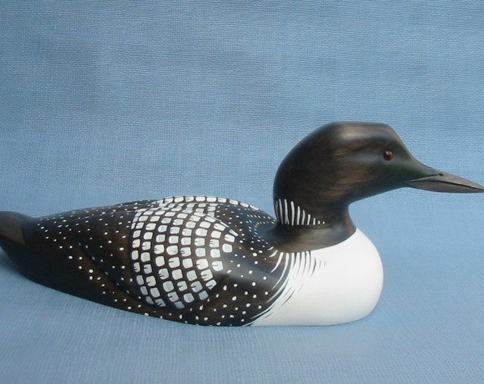 Hand Carved Common Loon Decoy Robert Kelly Woodcarving - Etsy