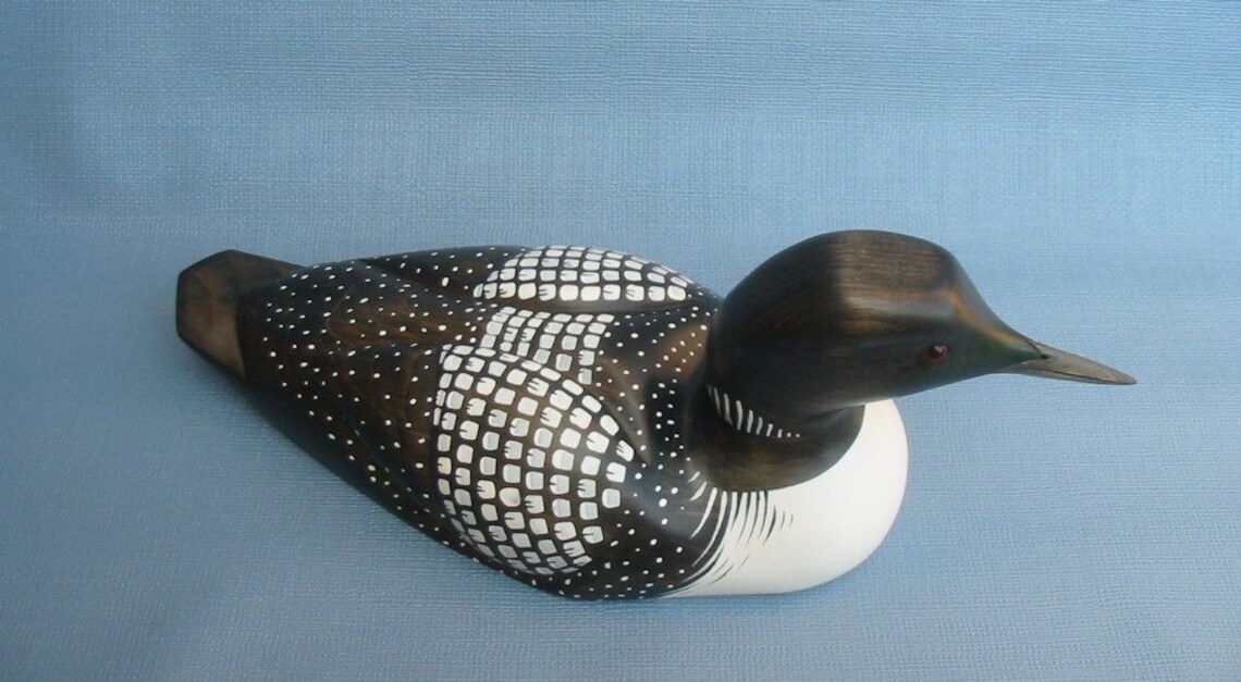 Hand Carved Common Loon Decoy Robert Kelly Woodcarving | Etsy
