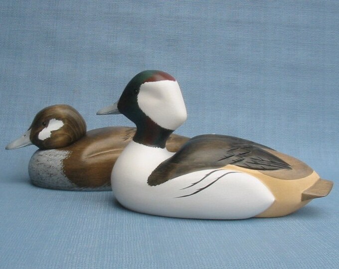 Hand Carved Bufflehead Duck Decoy Pair Robert Kelly - Etsy