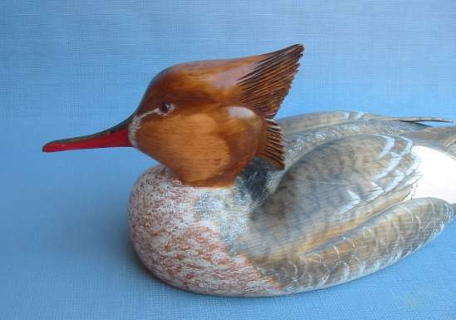 Hand Carved Red Breasted Merganser Magnum Hen Decoy Robert | Etsy