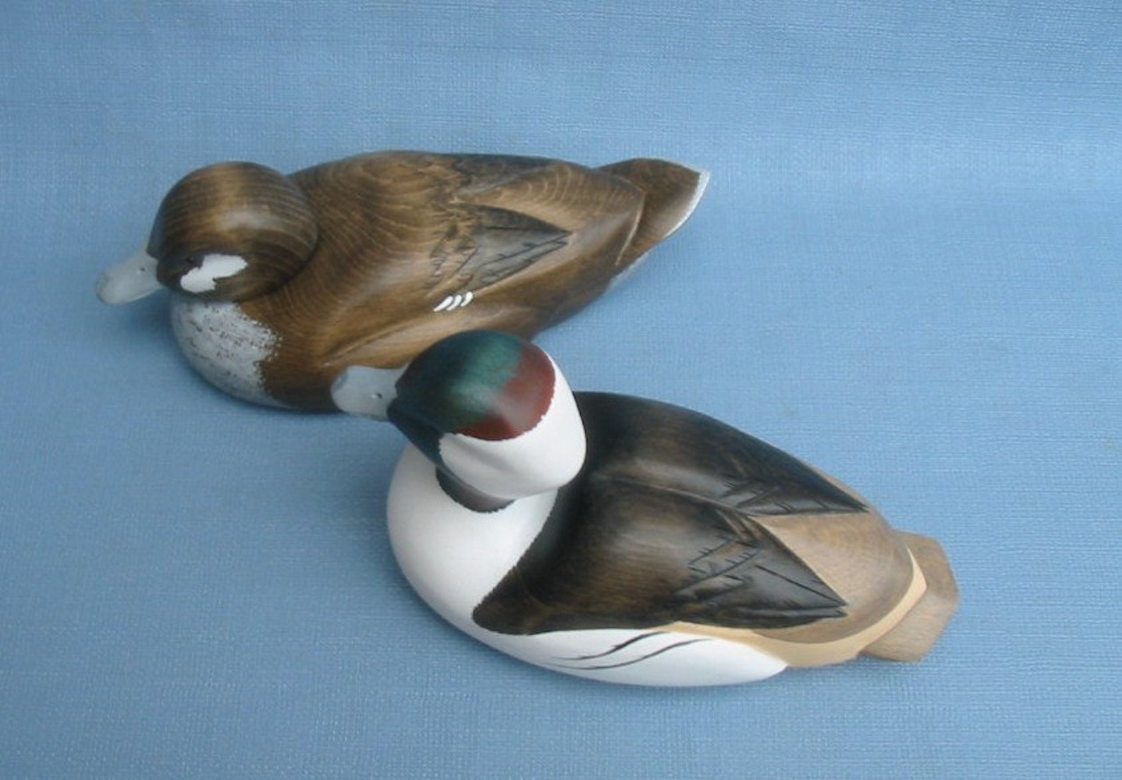 Hand Carved Bufflehead Duck Decoy Pair Robert Kelly | Etsy