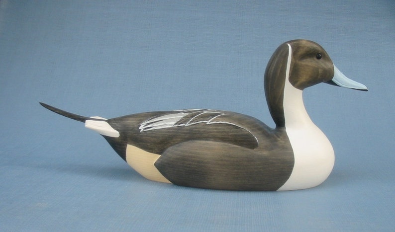 Pintail drake duck decoy hand carved Robert Kelly Woodcarving | Etsy
