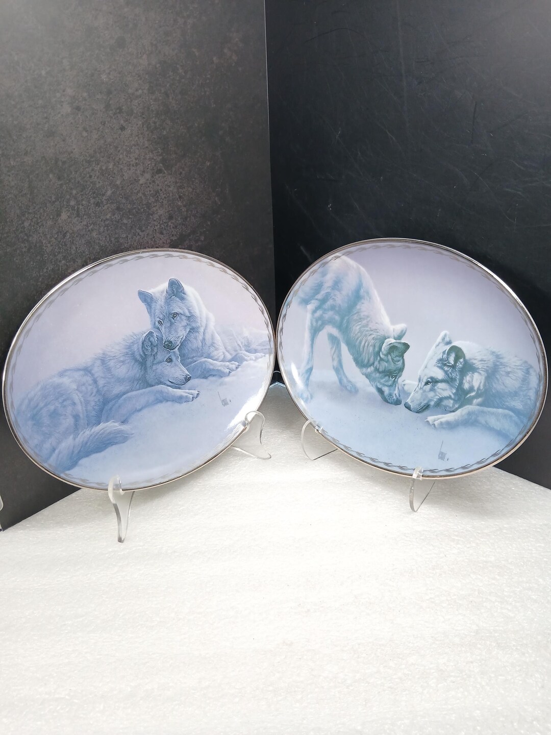 Lee Cable Wolf Collector Plates – Nature's Tenderness Art Set - Etsy