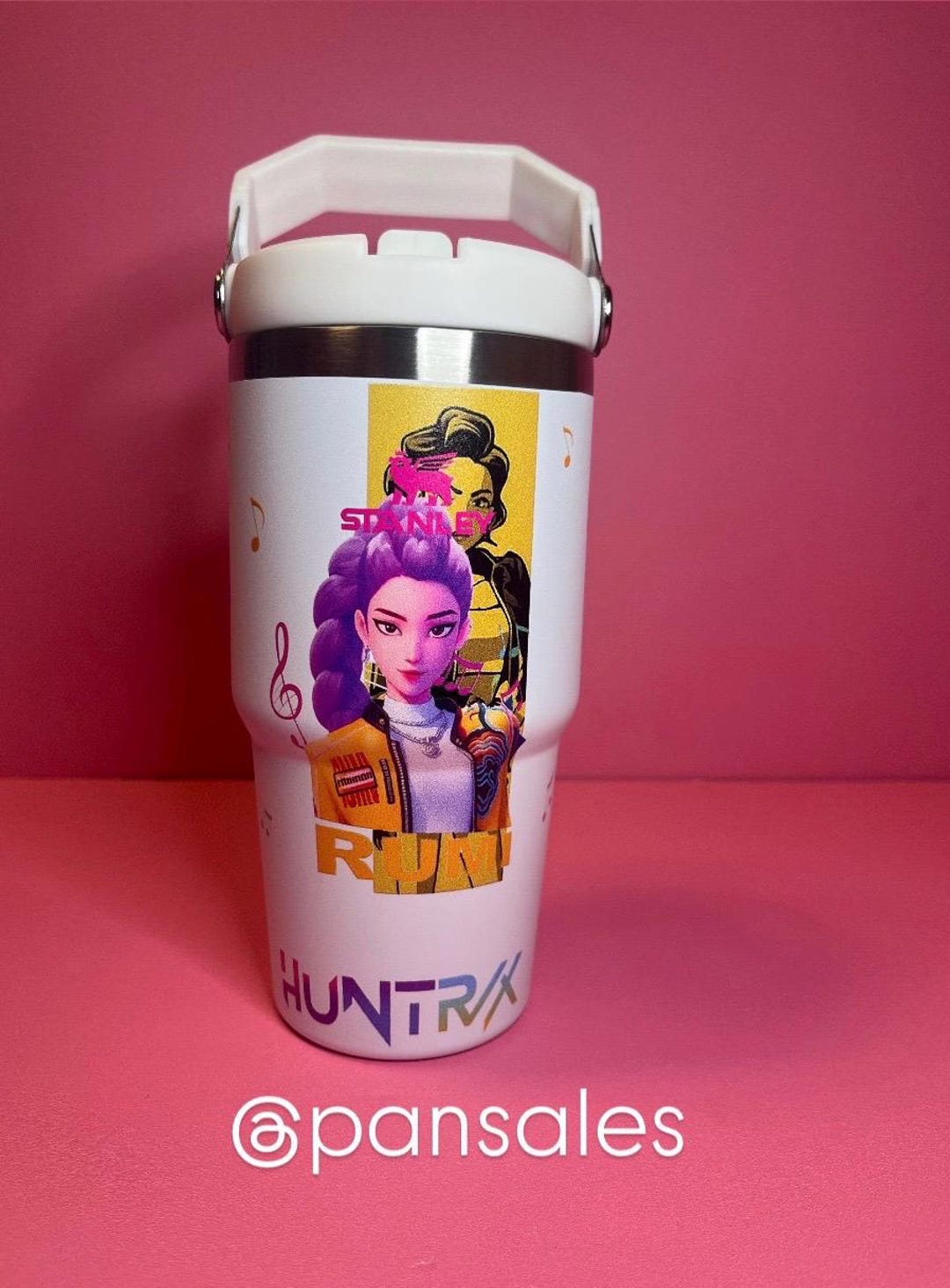 K POP DEMON HUNTERS Pink and White 20oz Cup - Etsy