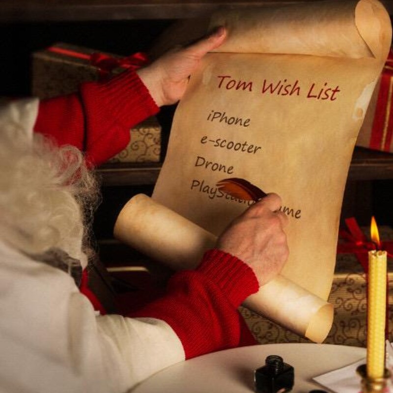 Santa List Scroll - Etsy