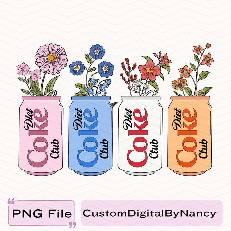 Diet Coke Floral Design - Etsy
