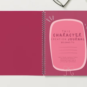 Character Creation Journal | OC Workbook | Original Character Design ...