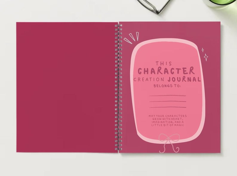 Character Creation Journal | OC Workbook | Original Character Design ...