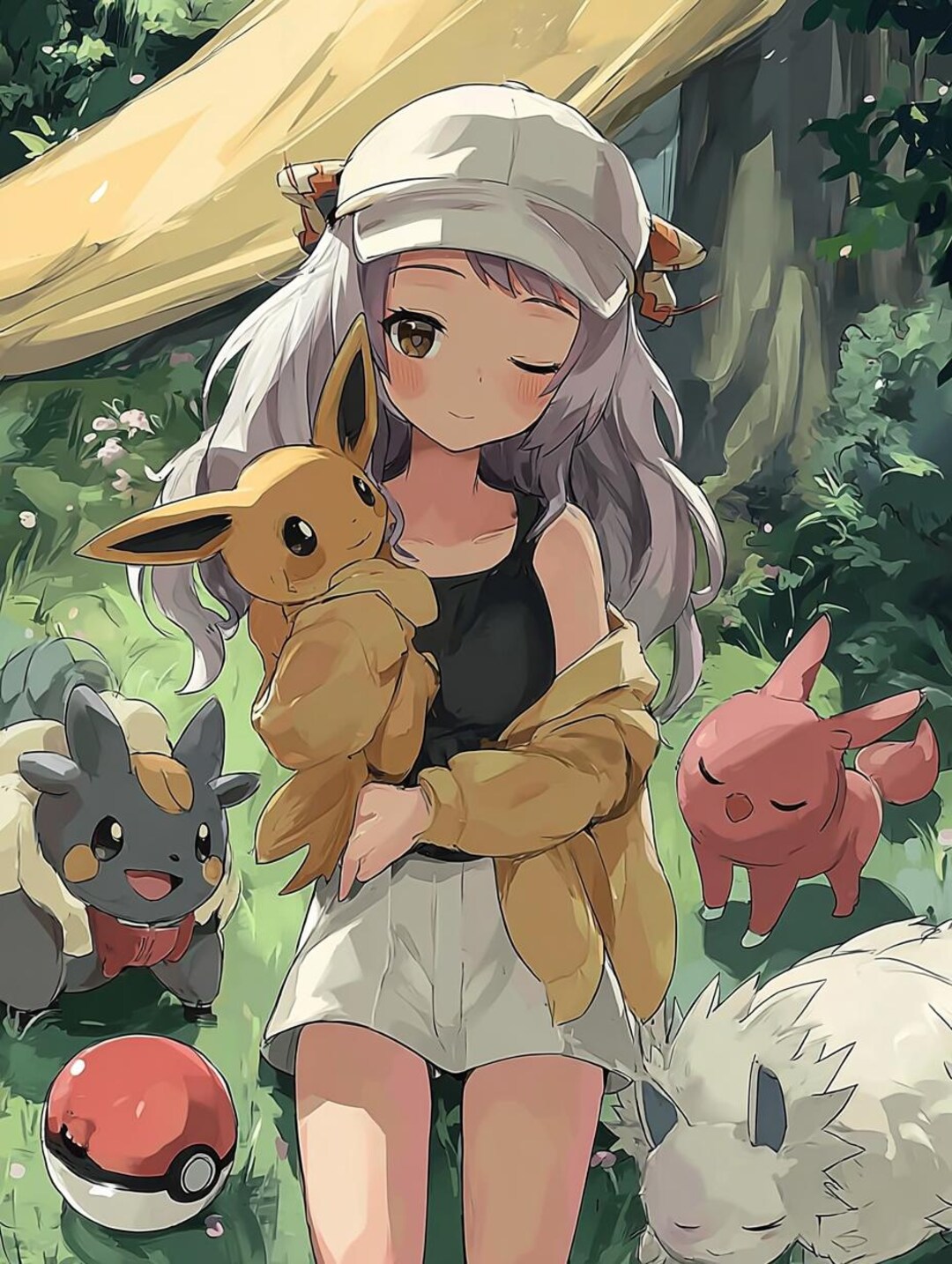 Custom Pokémon Trainer Character Portrait | Personalized Digital Art ...