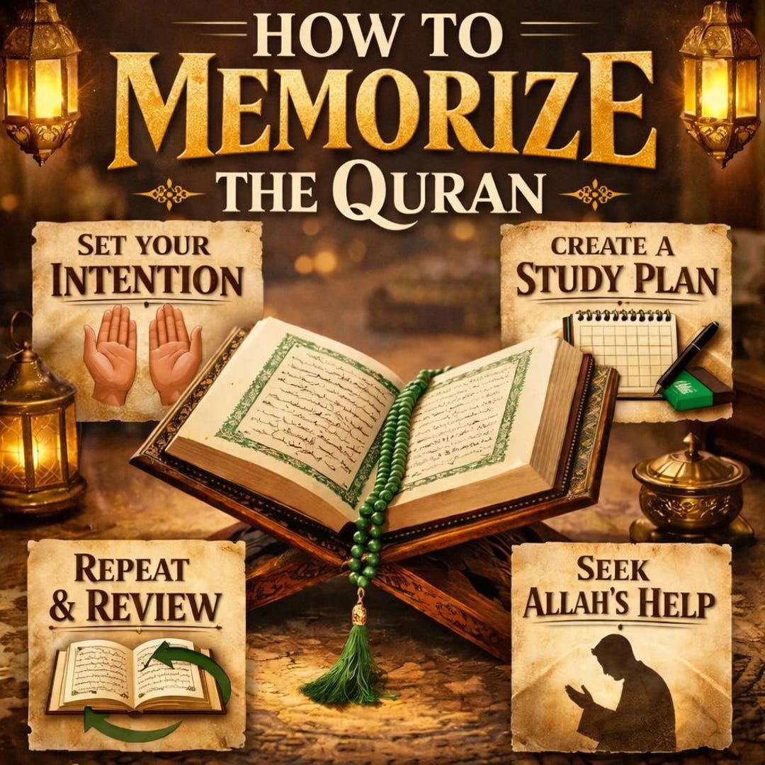 How to Memorize the Quran | Step-by-step Hifz Guide for Beginners ...