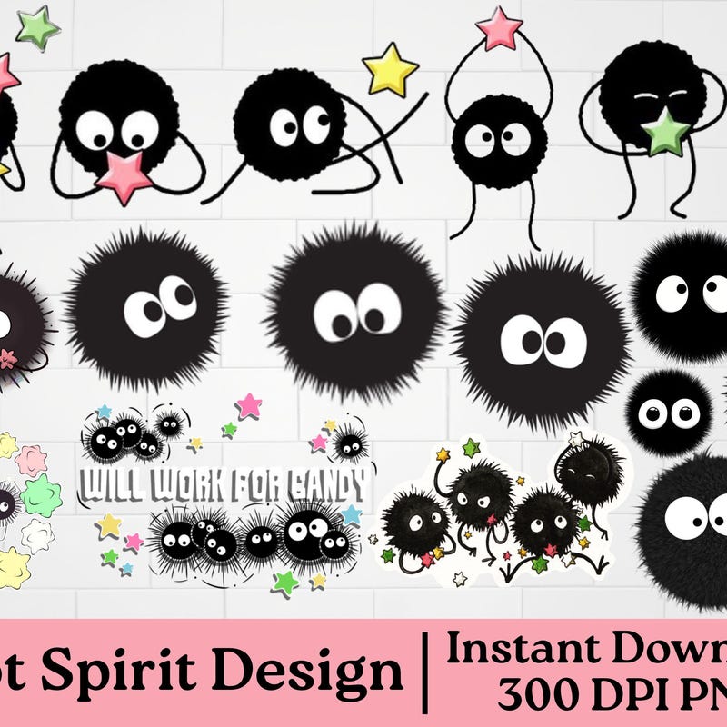 Soot Sprite Svg and Png - Etsy