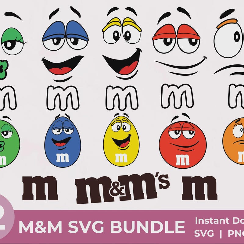 M&m Svg - Etsy