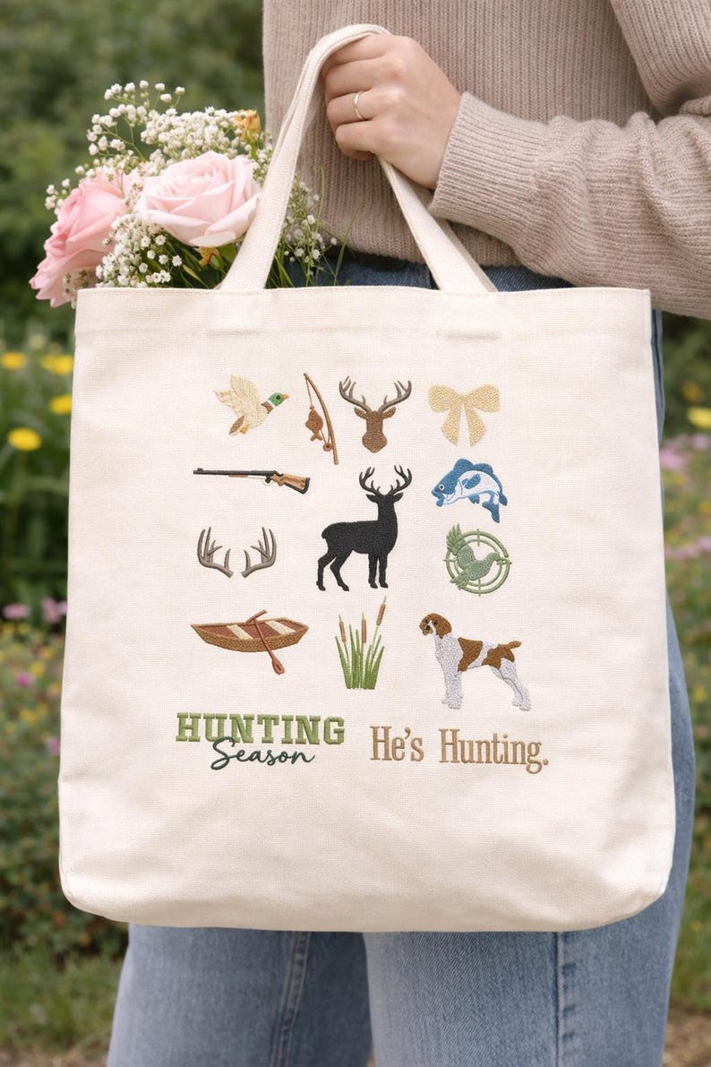 Hunting Season Embroidery Design Bundle | Deer Duck Dog Hunting Icons ...