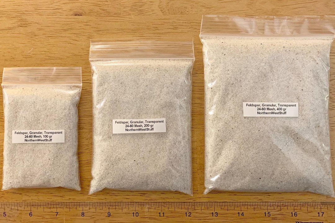 Feldspar, Granular, 24-60 Mesh (about 0.25mm to 0.75mm) - Etsy