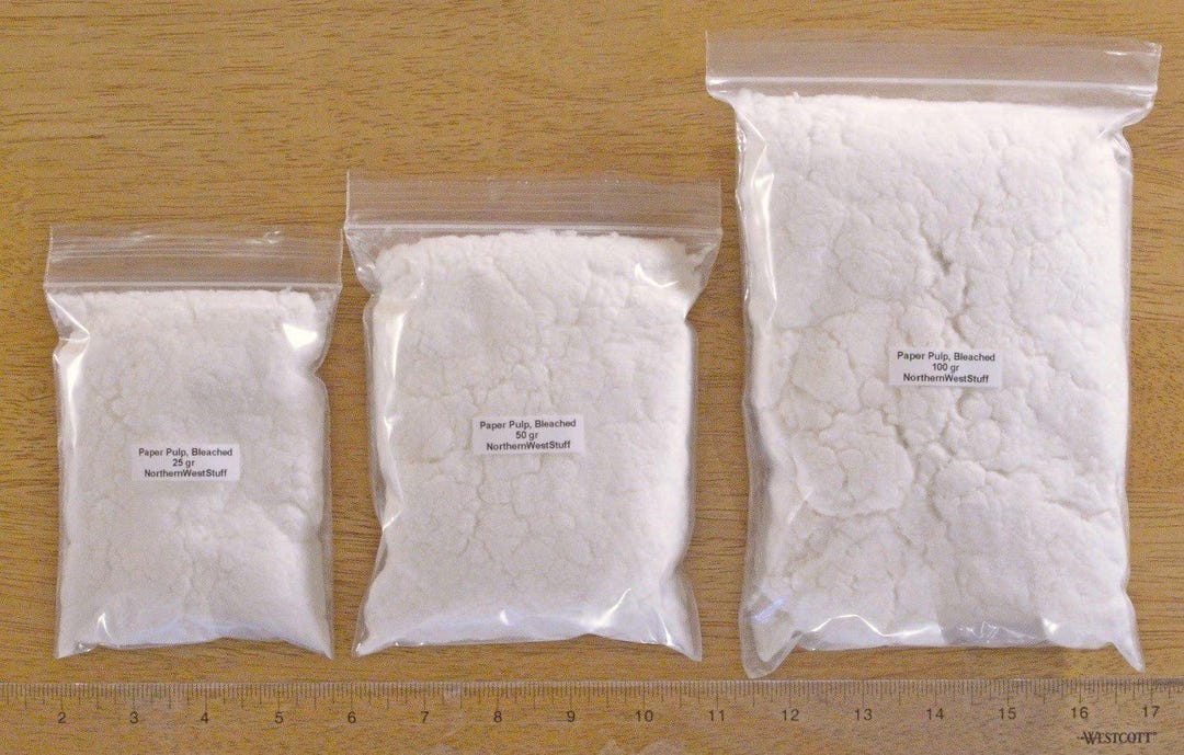 Bleached Paper Pulp for Paper Clay, Mache, Papermaking - Etsy