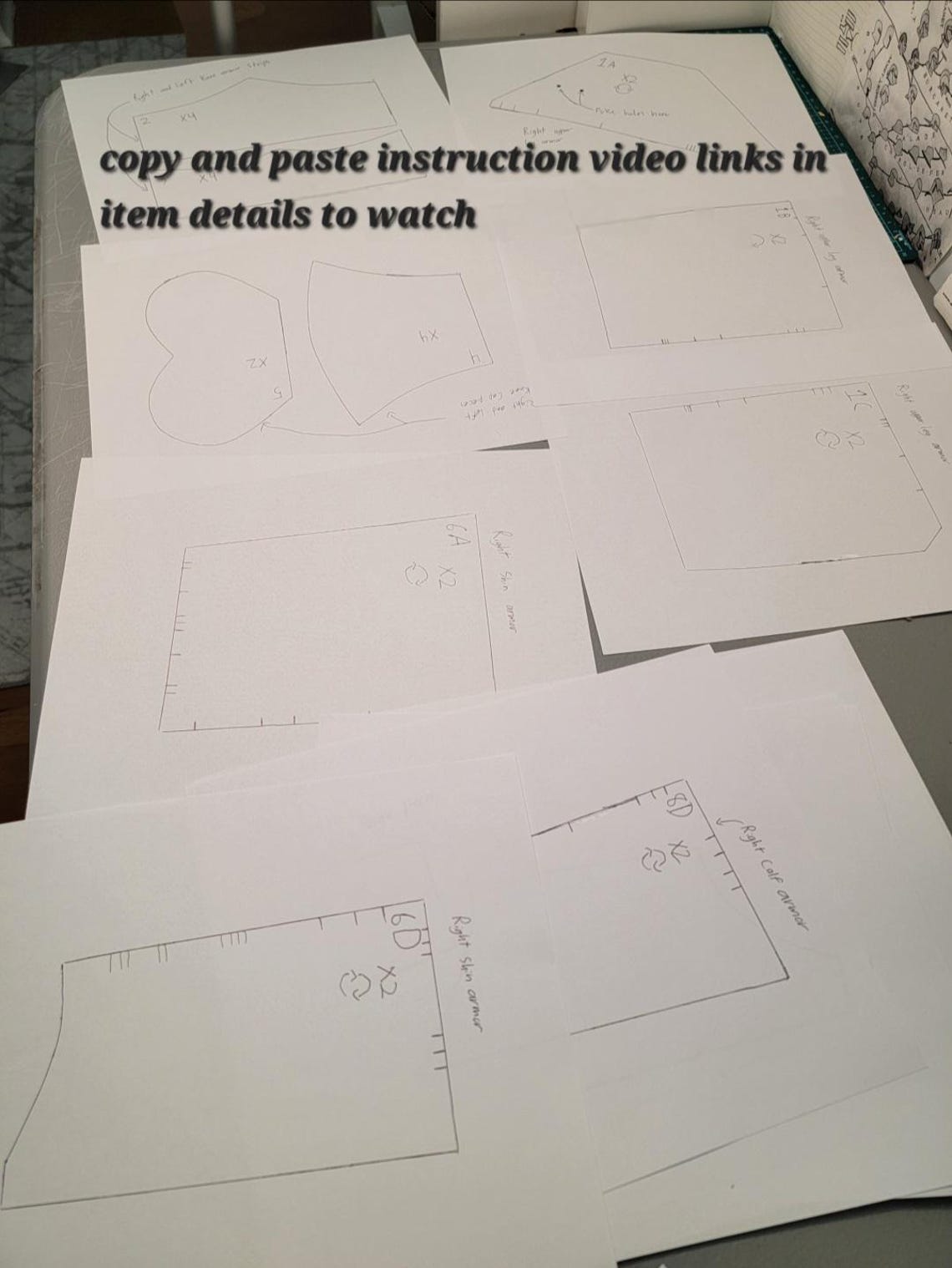 Full 16th Century Style Cardboard Knight Armor Template Pattern - Etsy