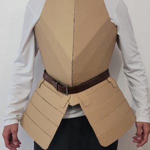 16th Century Knight Chestplate Cardboard Template Pattern - Etsy