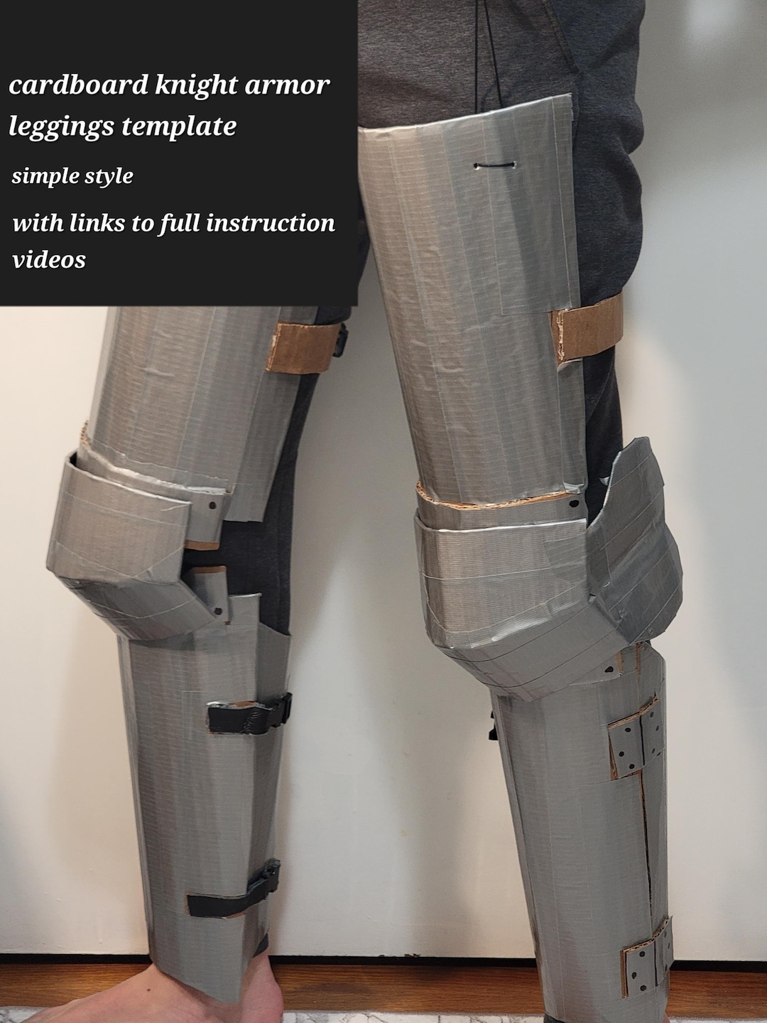Simple Knight Leg Armor Cardboard Armor Template Pattern - Etsy