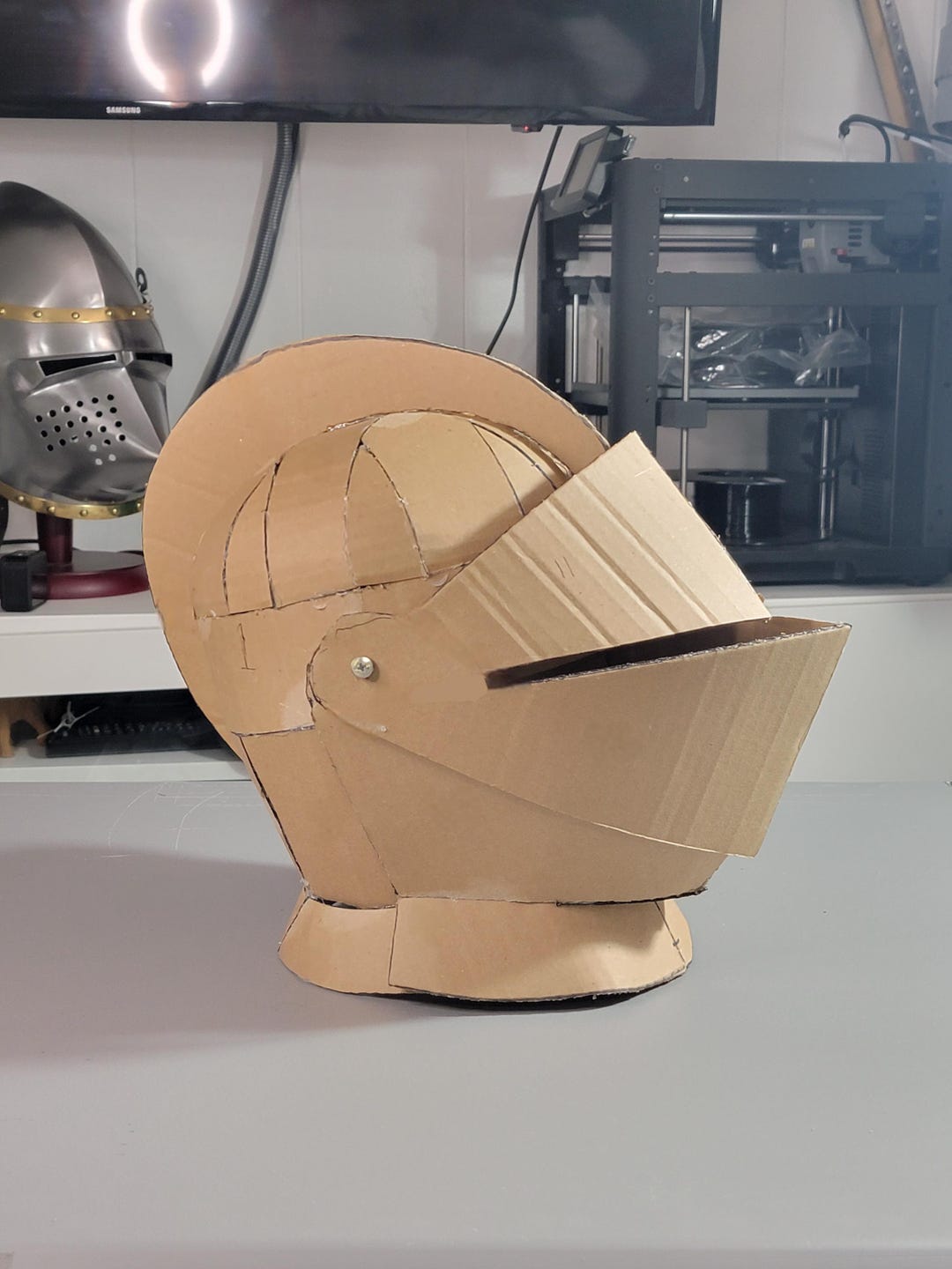 16th Century Knight Helmet Cardboard Template Pattern - Etsy