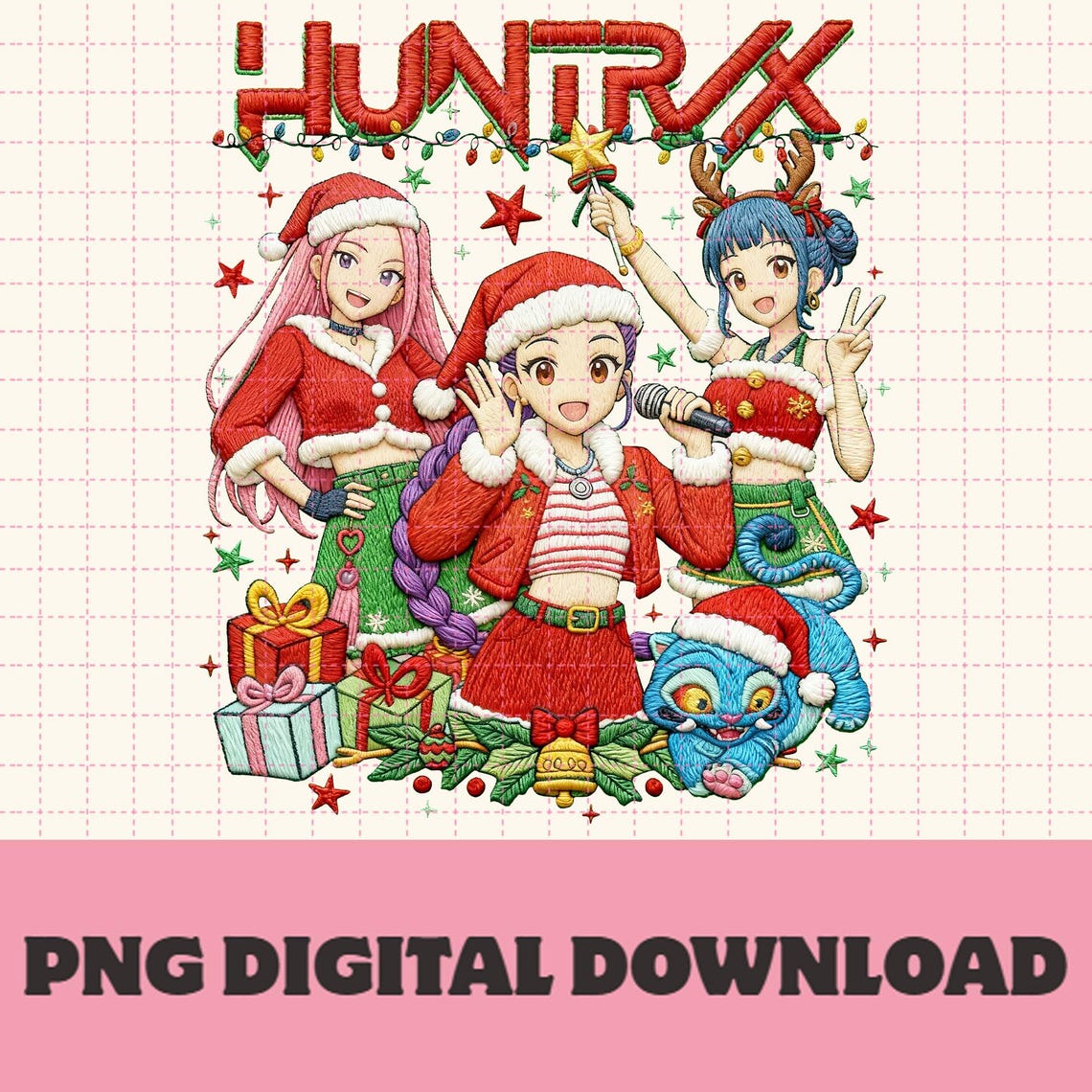 Huntrix PNG, Temporada navideña, Película K-pop PNG, Derpy el Tigre ...