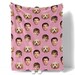 Custom Photo Face Blanket, Personalized Faces All Over Blanket, Funny ...