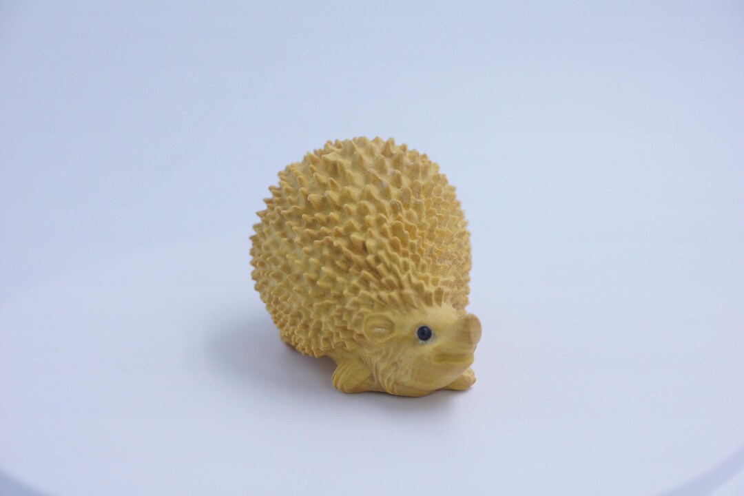 Lucky Hedgehog Statue - Hand-carved From Solid Wood - Custom Pet Statue ...