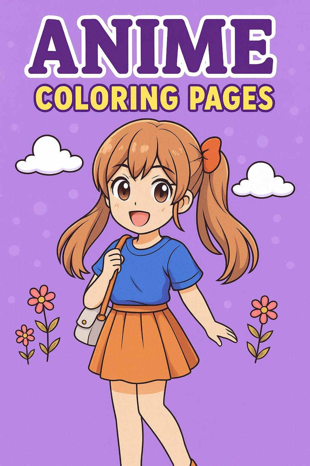 Kawaii Anime Coloring Book – 15 Cute Girl Pages (digital PDF Download ...